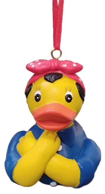 Rosie the Riveter Rubber Duck'oration Ornament – Philly Seaport Gift Shop