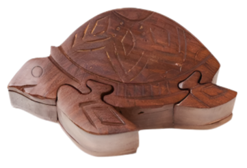 Wooden Puzzle Box - Sea Turtle – Philly Seaport Gift Shop